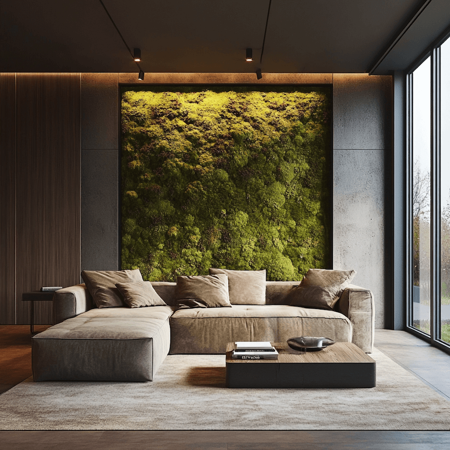 Ściana z mchu w domu - jak ją zrobić? Poradnik i aranżacje